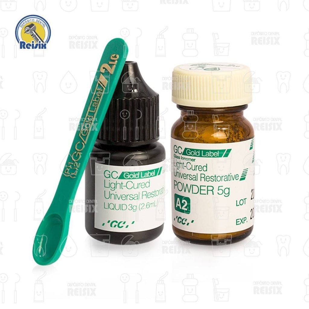 Fuji tipo 2 LC fotocurado ionómero de vidrio para base o restauración GC mini pack 5 grs., 2.6 ...