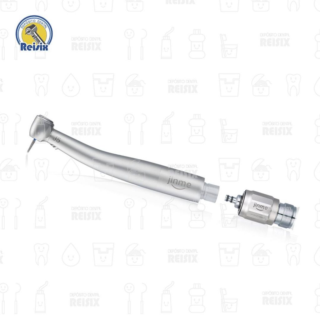 J5 cero Pieza de mano de alta velocidad con retracción, LED y conector rápido de 2 a 4 vias ...