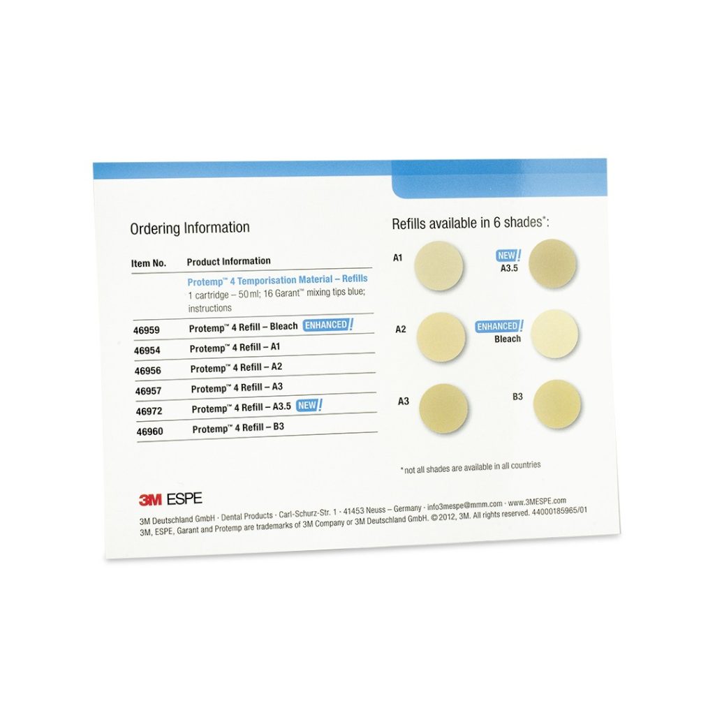 Protemp 4 cartucho de resina bisacrilica 3M 67 grs. - Depósito Dental REISIX